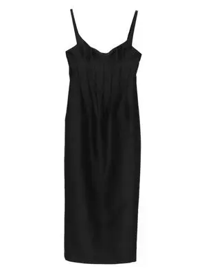 Khaite Lotte Midi Dress - Black