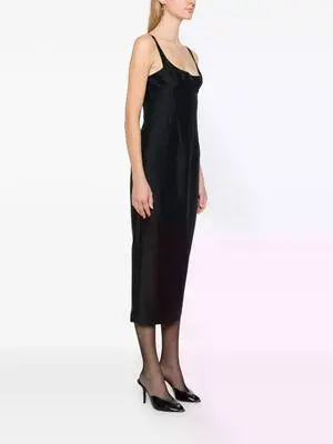 Khaite Lotte Midi Dress - Black