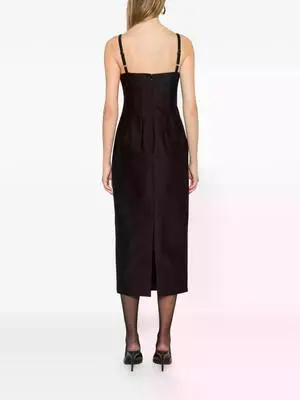 Khaite Lotte Midi Dress - Black
