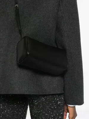 THE ROW 90's Leather Cross Body Bag - Black