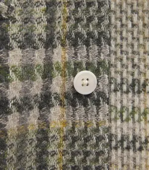 WAX LONDON Wool-blend Check Whiting Overshirt
