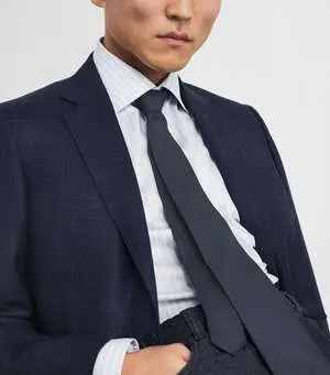 Canali Silk-linen Jacquard Neck Tie