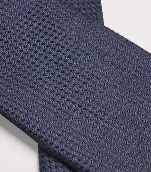 Canali Silk-linen Jacquard Neck Tie