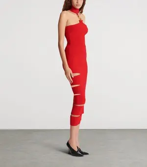 Balmain Knit Cut-out Maxi Skirt