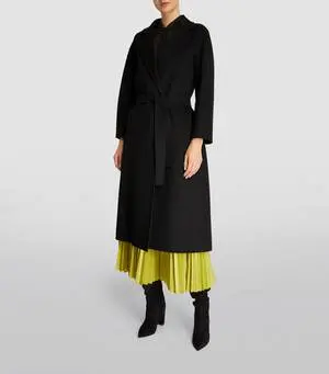 Max Mara Wool Trench Coat - Black
