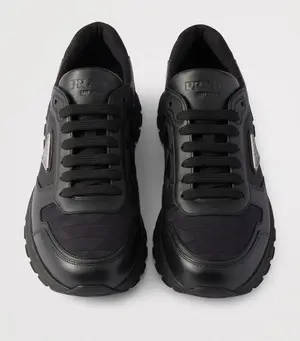 Prada Re-nylon And Leather Prax 2.0 Low-top Sneakers