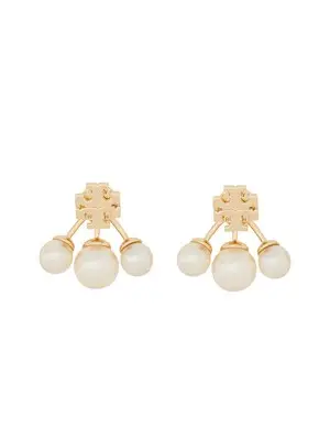 Tory Burch Kira Pearl Dangle Earrings - Gold