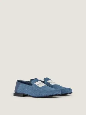 Givenchy Label Denim Loafers