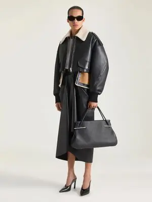 Givenchy Spiky Heeled Leather Mules - Black