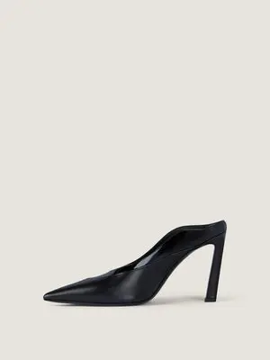Givenchy Spiky Heeled Leather Mules - Black