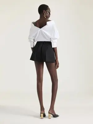 Givenchy Pleated Wool Shorts