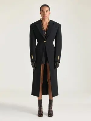 Givenchy Slashed Wool Coat