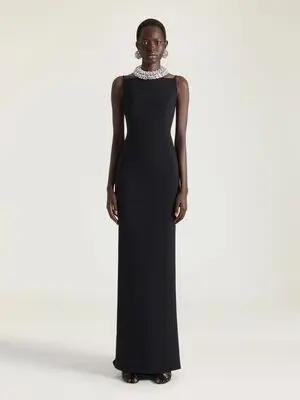 Givenchy Long Crepe Cady Dress