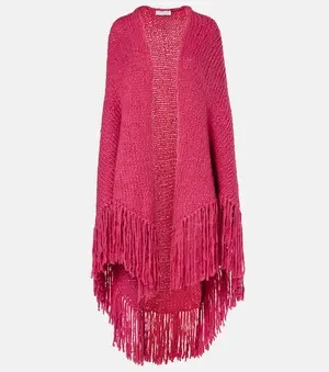 Gabriela Hearst Lauren Fringed Cashmere Shawl - Pink