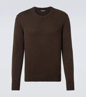 TOM FORD Cotton And Silk Sweater - Brown