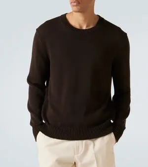 TOM FORD Cotton And Silk Sweater - Brown