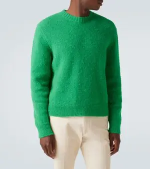 TOM FORD Alpaca-blend Crewneck Sweater - Green