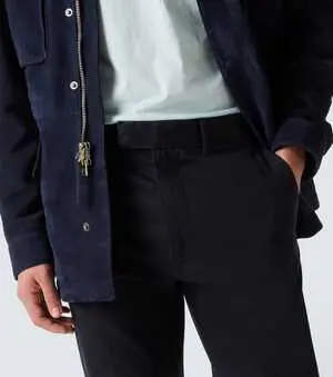 TOM FORD Cotton Straight Trousers - Blue
