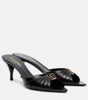 Saint Laurent Babylone 60 Leather Mules