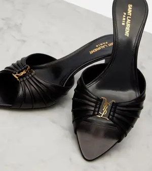 Saint Laurent Babylone 60 Leather Mules