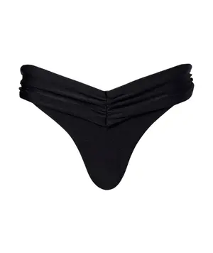 BANANHOT Jasmin Gathered Bikini Bottoms - Black