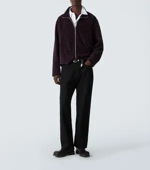 Our Legacy Shrunken Cotton-blend Velour Jacket