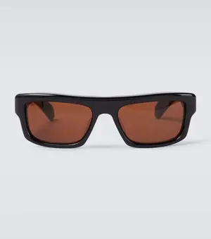 JACQUES MARIE MAGE Cleavon 57 Rectangular Sunglasses - Black
