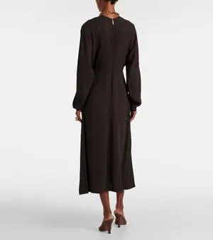 JOSEPH Hills Cutout Crêpe Midi Dress