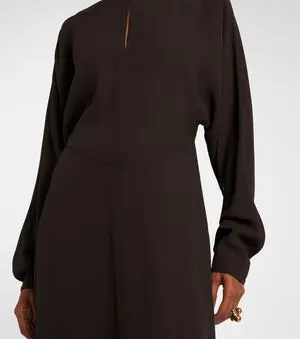 JOSEPH Hills Cutout Crêpe Midi Dress