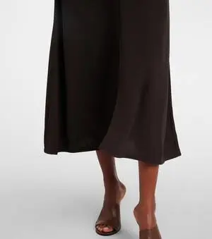 JOSEPH Hills Cutout Crêpe Midi Dress