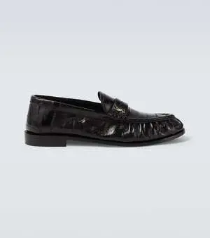 Saint Laurent Round Toe Loafers For Men