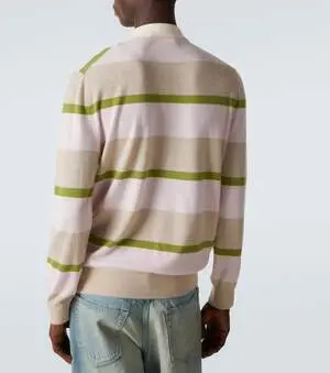 Arch4 Mr. Salvatore Striped Cashmere Polo Sweater