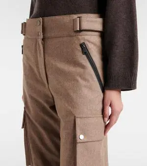 Brunello Cucinelli Virgin Wool Flannel Cargo Pants