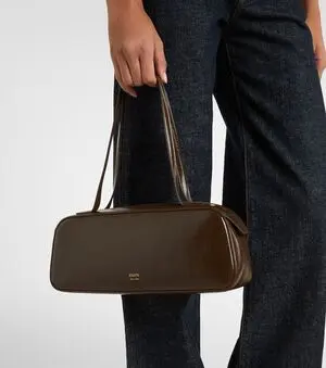 Khaite Simona Leather Shoulder Bag - Brown