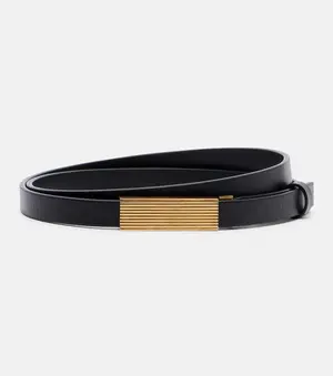 Khaite Empire Leather Belt - Black