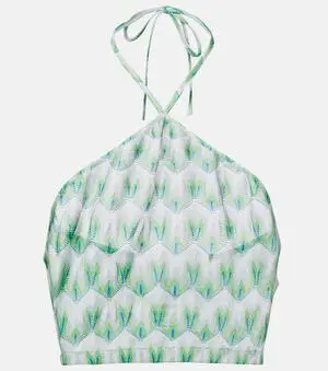 Missoni Halterneck Crop Top - Multicoloured