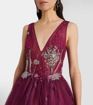 Costarellos Embellished Gown