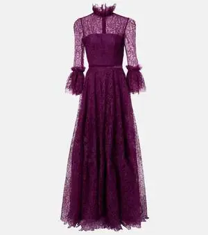 Costarellos Lace Gown