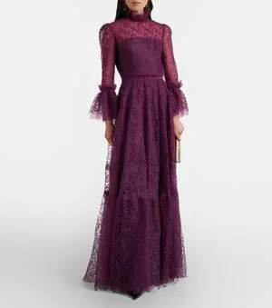 Costarellos Lace Gown
