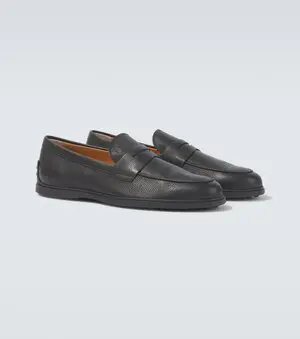 TOD'S Leather Loafers - Black
