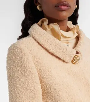 Valentino Garavani Embellished Wool-blend Tweed Jacket