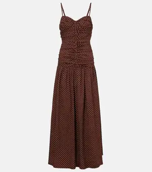 Posse Edie Polka-dot Maxi Dress