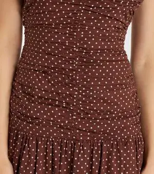 Posse Edie Polka-dot Maxi Dress