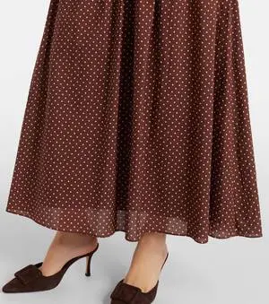 Posse Edie Polka-dot Maxi Dress