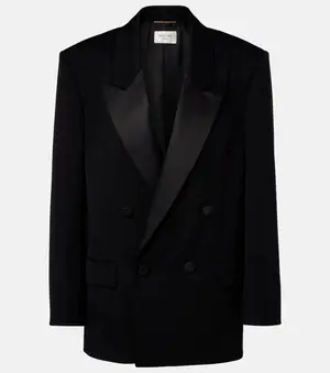 Saint Laurent Double-breasted Wool Blazer