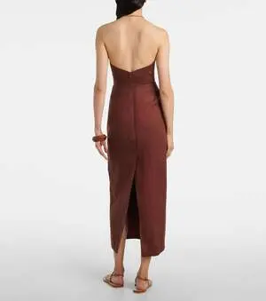 Posse Sabine Linen Midi Dress