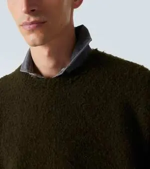 A.PRESSE Cashmere-blend Crewneck Sweater