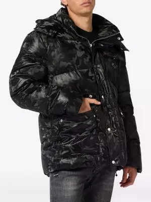 Philipp Plein Camouflage Puffer Jacket