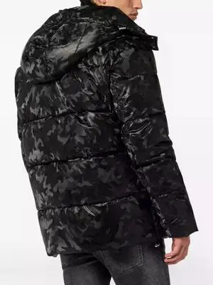 Philipp Plein Camouflage Puffer Jacket