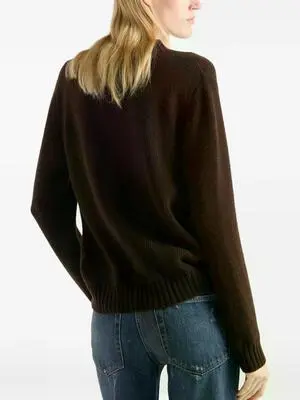 Prada Logo Crew-neck Sweater - Brown